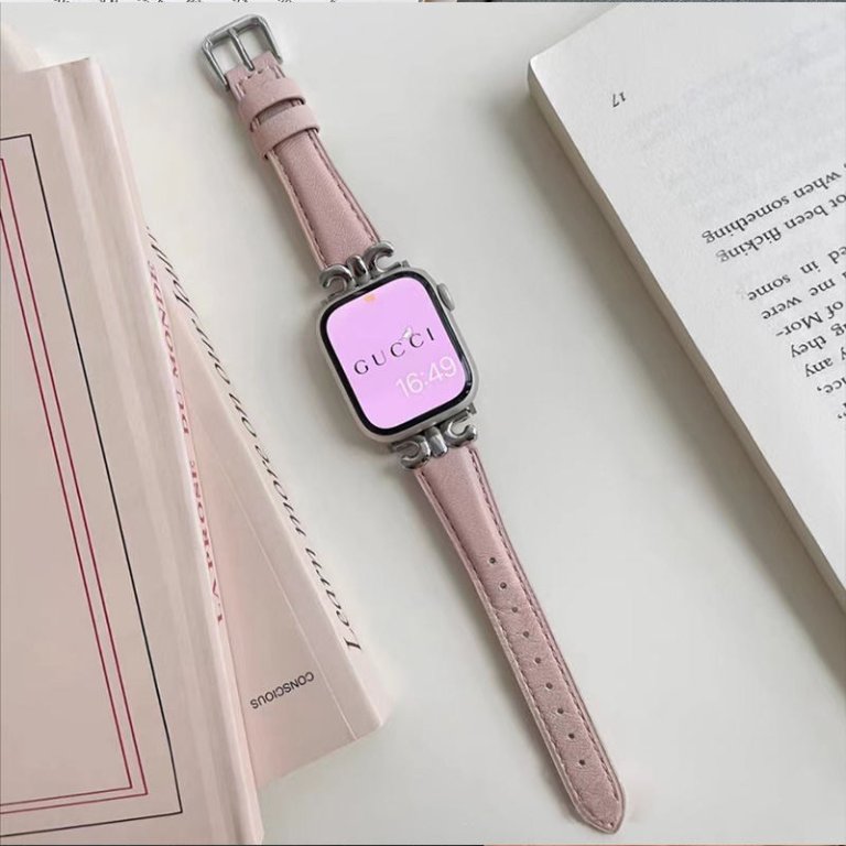 アップル ウォッチ バンド セリーヌ 革 apple watchバンド 女性 ブランド celine風 アップルウォッチ7/8/Ultra バンド